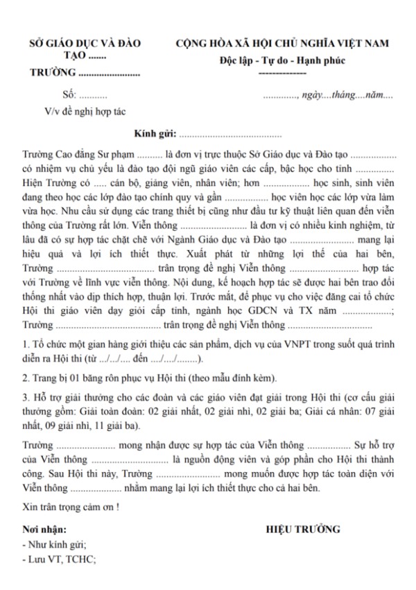 Top 69 Download Mẫu Công Văn Của Phòng Giáo Dục Update
